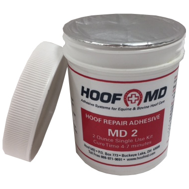 Horse Hoof Adhesive MD-2 (2oz single use kit) | Hoof MD
